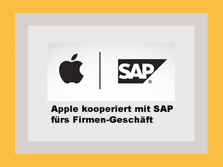 Apple und SAP gehen eine Kooperation ein